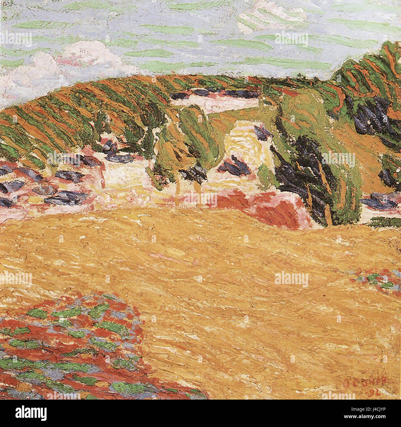 Roderic O'Conor field of corn pont aven Stock Photo - Alamy