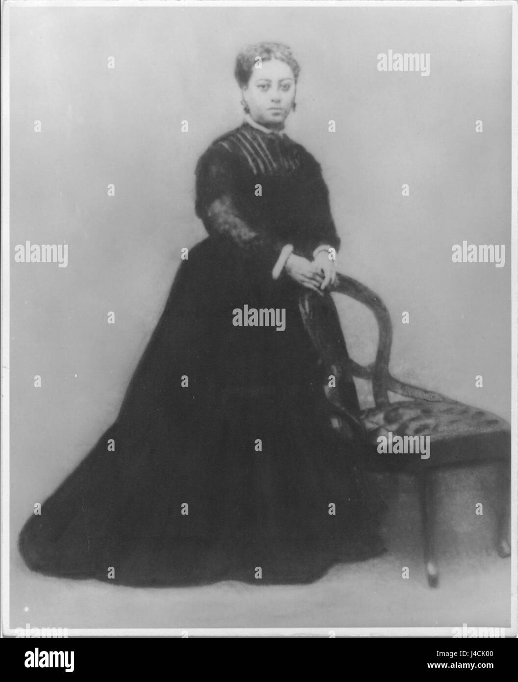 Queen Emma of Hawaii, photograph by H. L. Chase (PP 96 4 006 Stock ...
