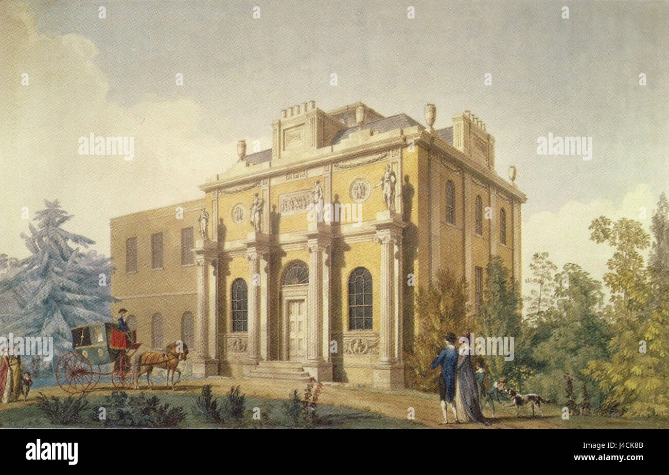 Pitzhanger Manor c 1800 Stock Photo - Alamy