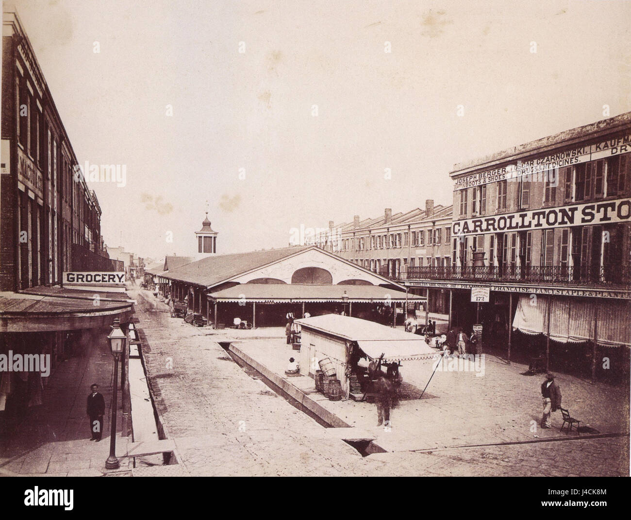 Poydras Market Lilienthal 1867 Stock Photo - Alamy
