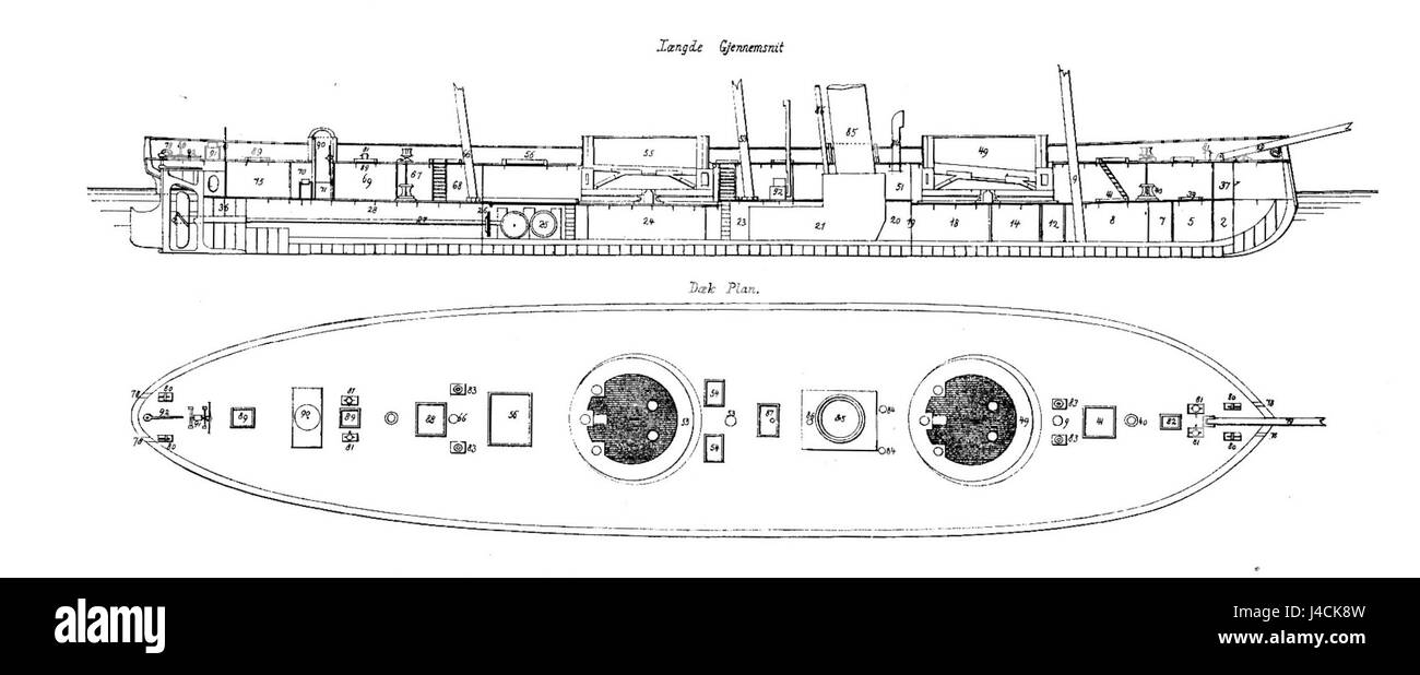 Rolf Krake (1863) Plan Stock Photo - Alamy