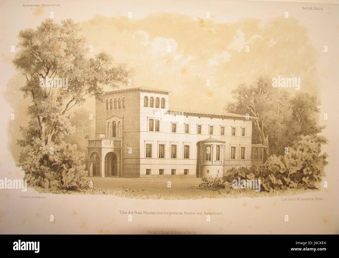 Villa Liegnitz, located in Potsdam, Germany, is a notable example of ...