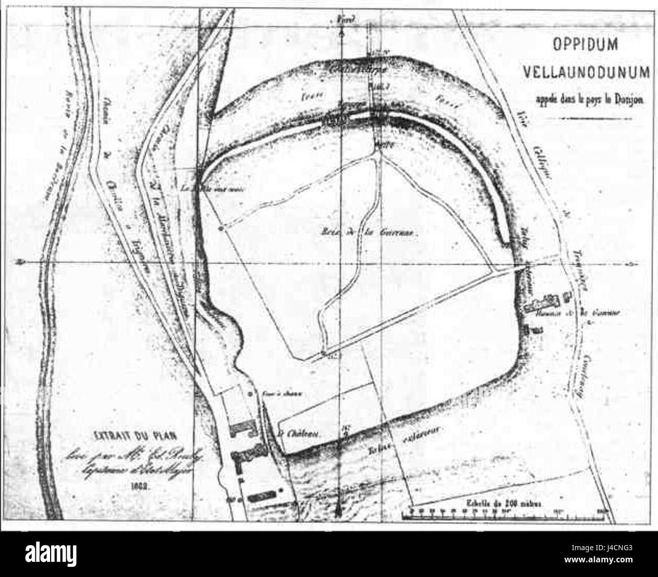 Plan oppidum trigueres Stock Photo - Alamy