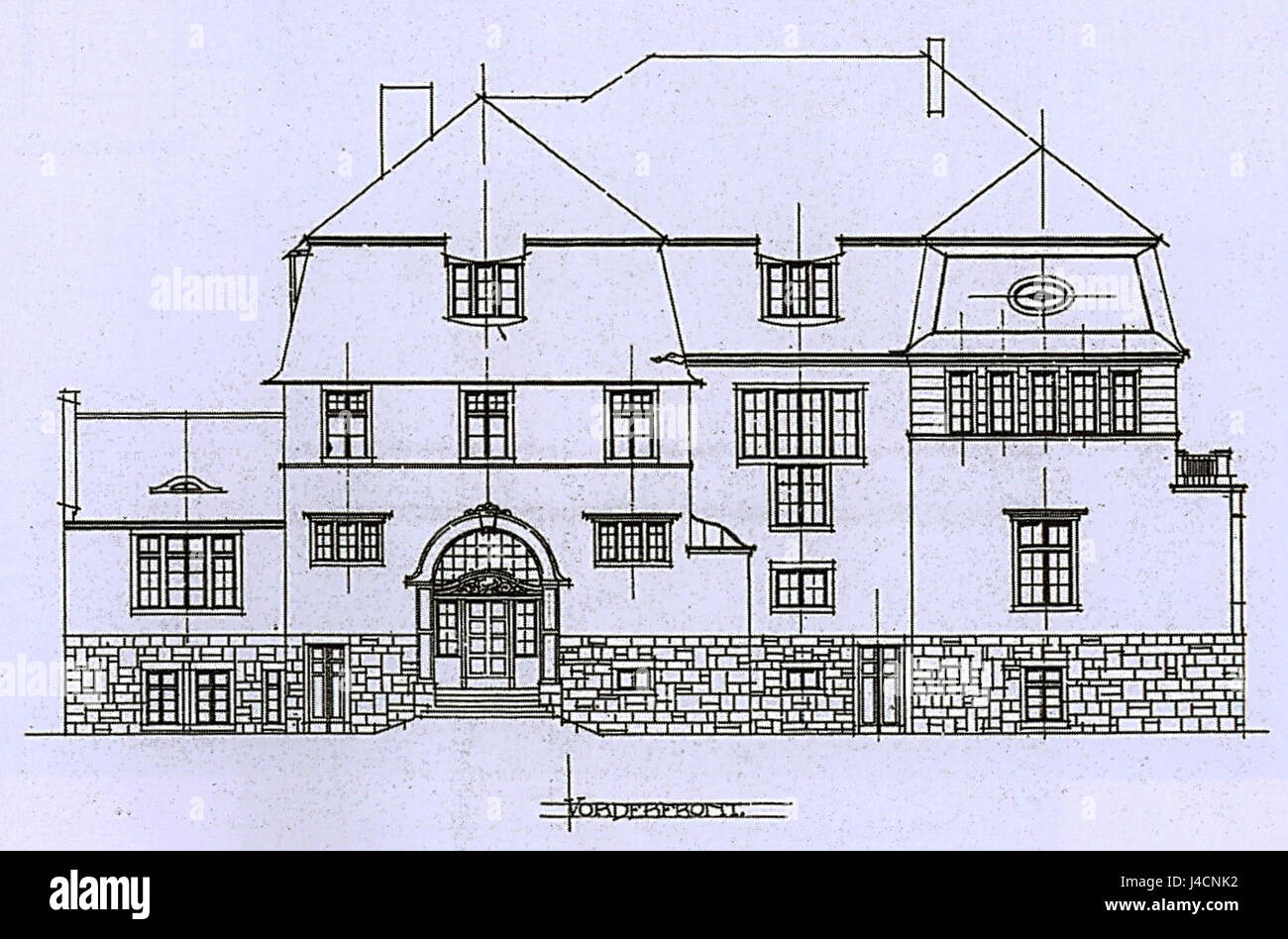 Richard Ehrlich (1866 1942), Villa Leo Lewin, Vorderfront Stock Photo ...