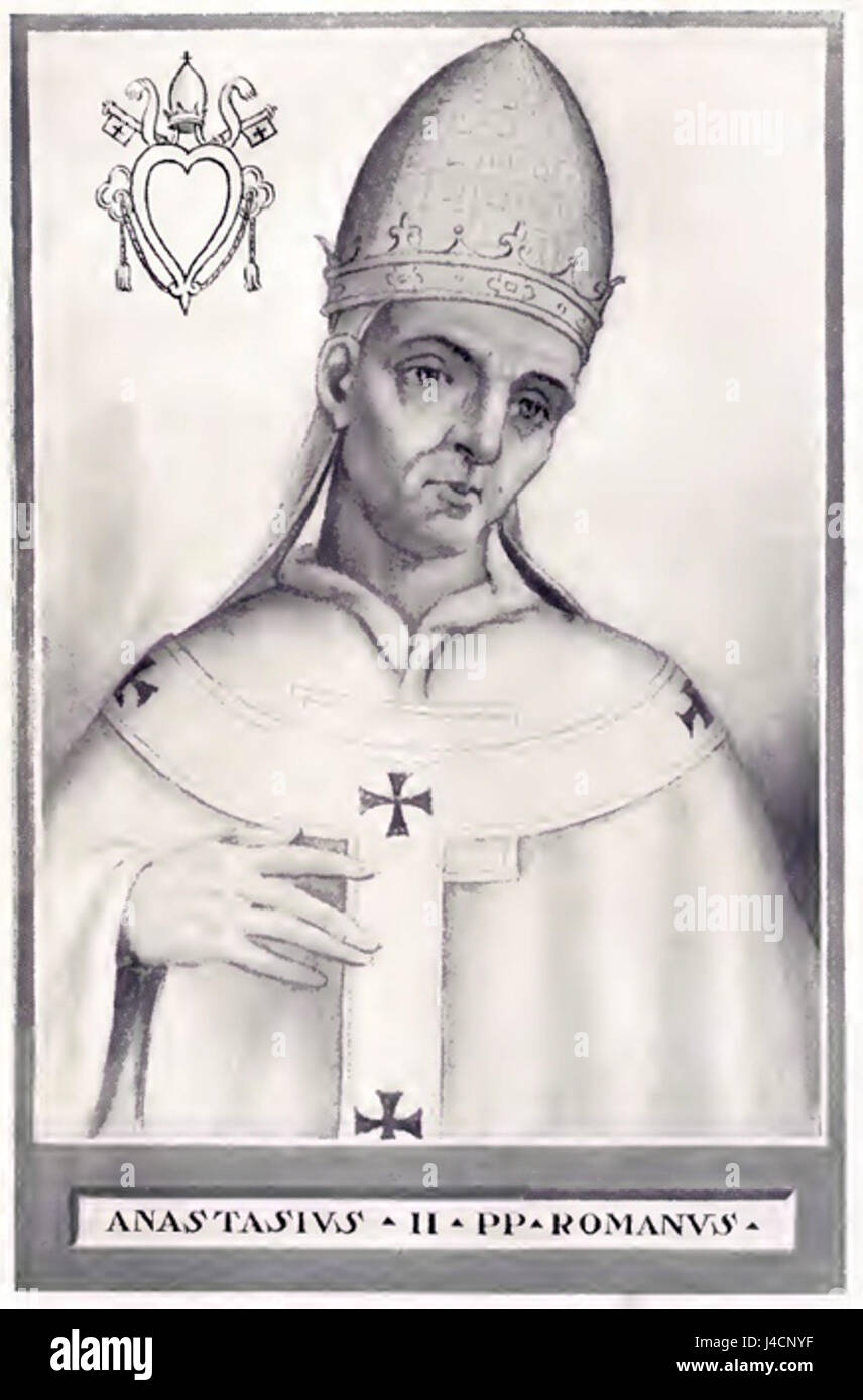 Pope Anastasius II Stock Photo - Alamy