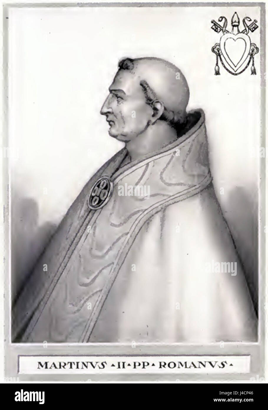 Pope Marinus II Stock Photo - Alamy