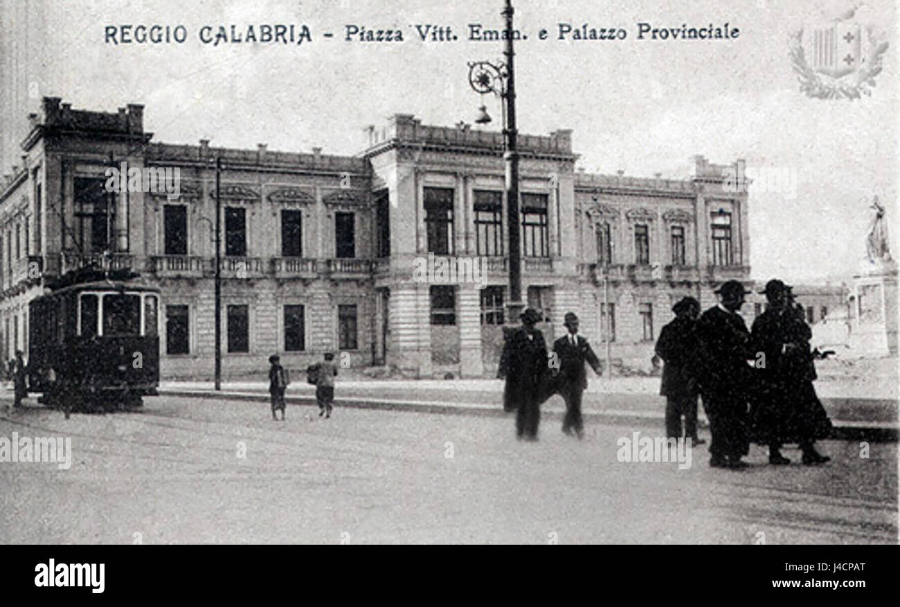 The ancient Palazzo della Provincia in Reggio Calabria, Italy, is a ...