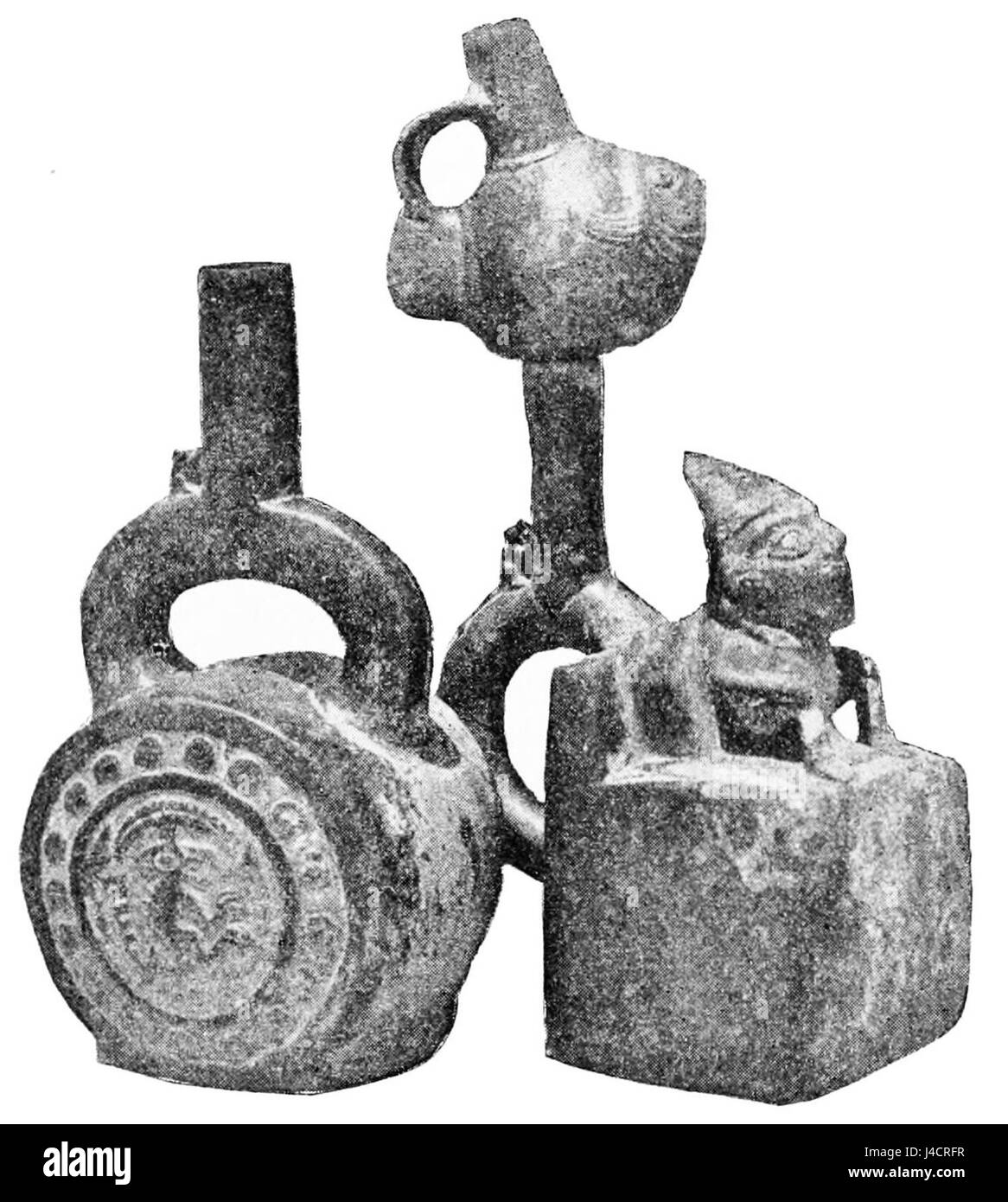 This image illustrates Peruvian clay jars and pottery, objects rich in ...