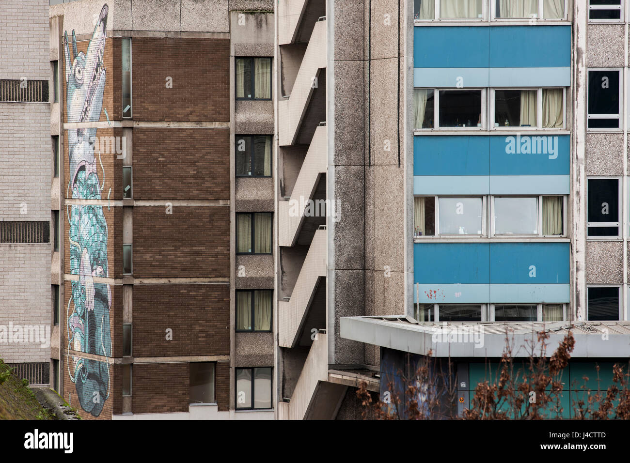 Large mural on side building hi-res stock photography and images - Alamy