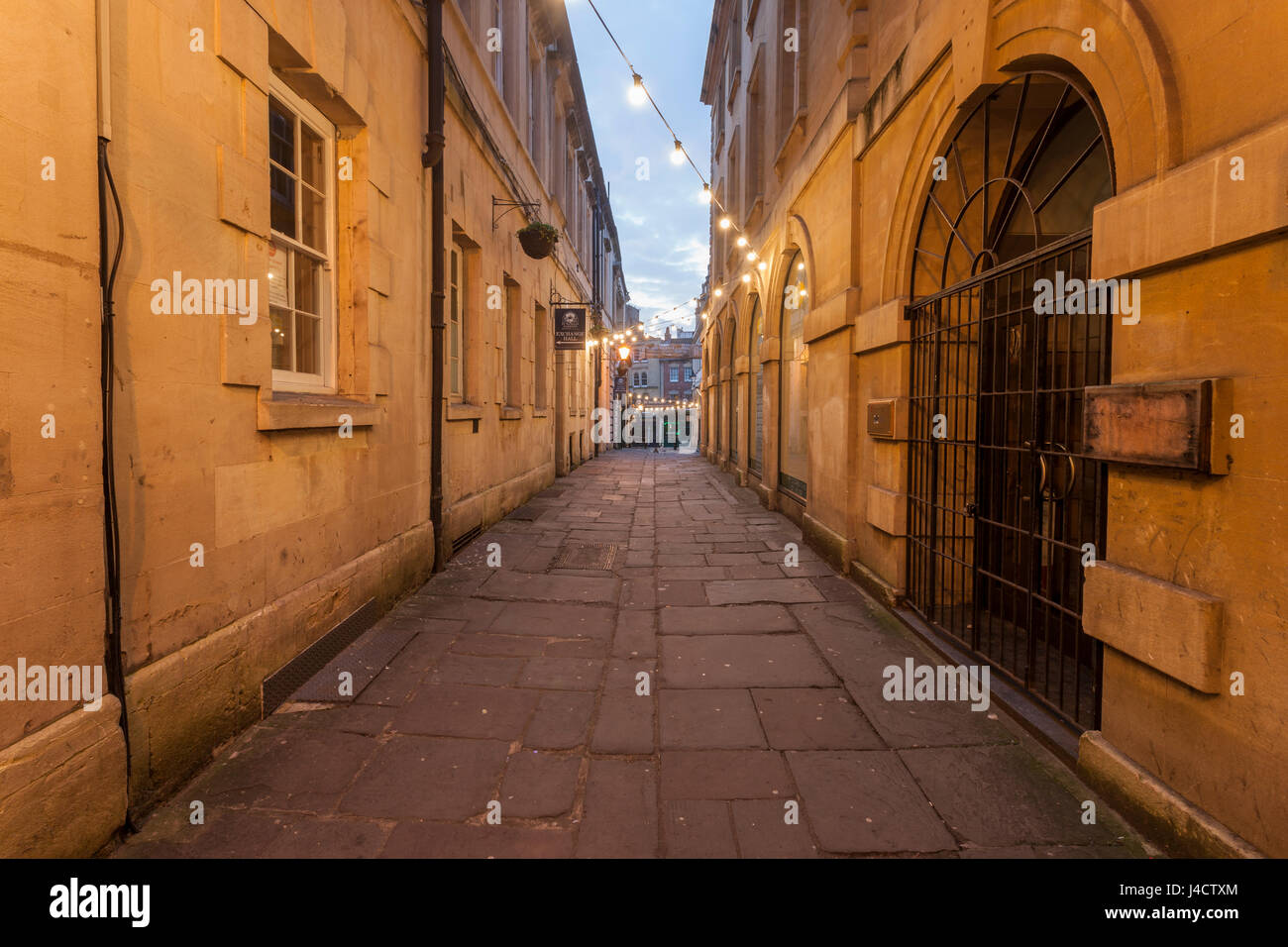 A view along Exchange Avenue, in the St Nicholas Market area, Bristol ...