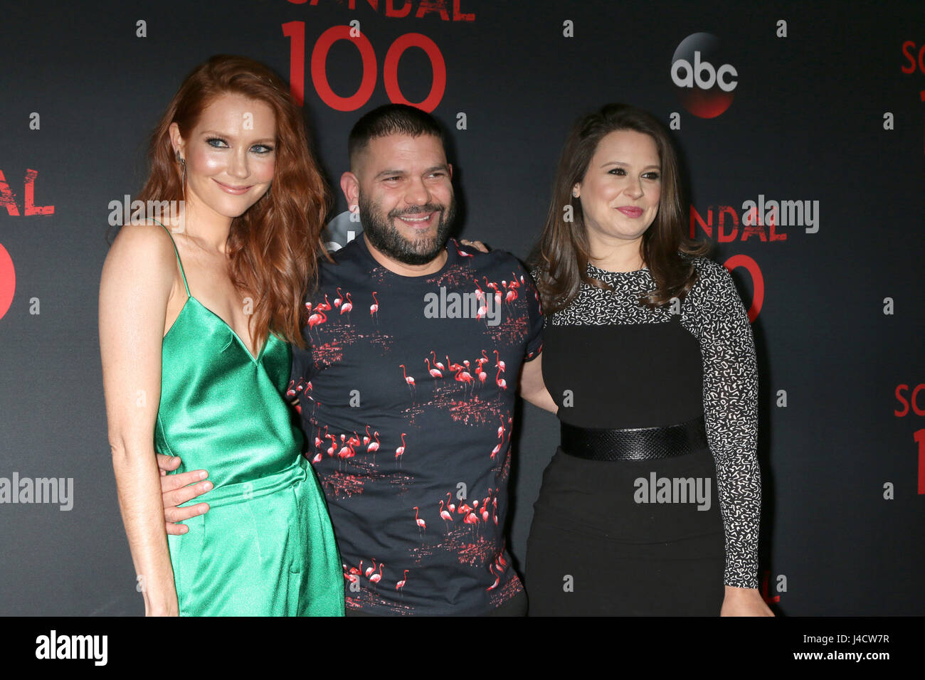 Darby Stanchfield, Guillermo Diaz and Katie Lowes attending ABC's ...