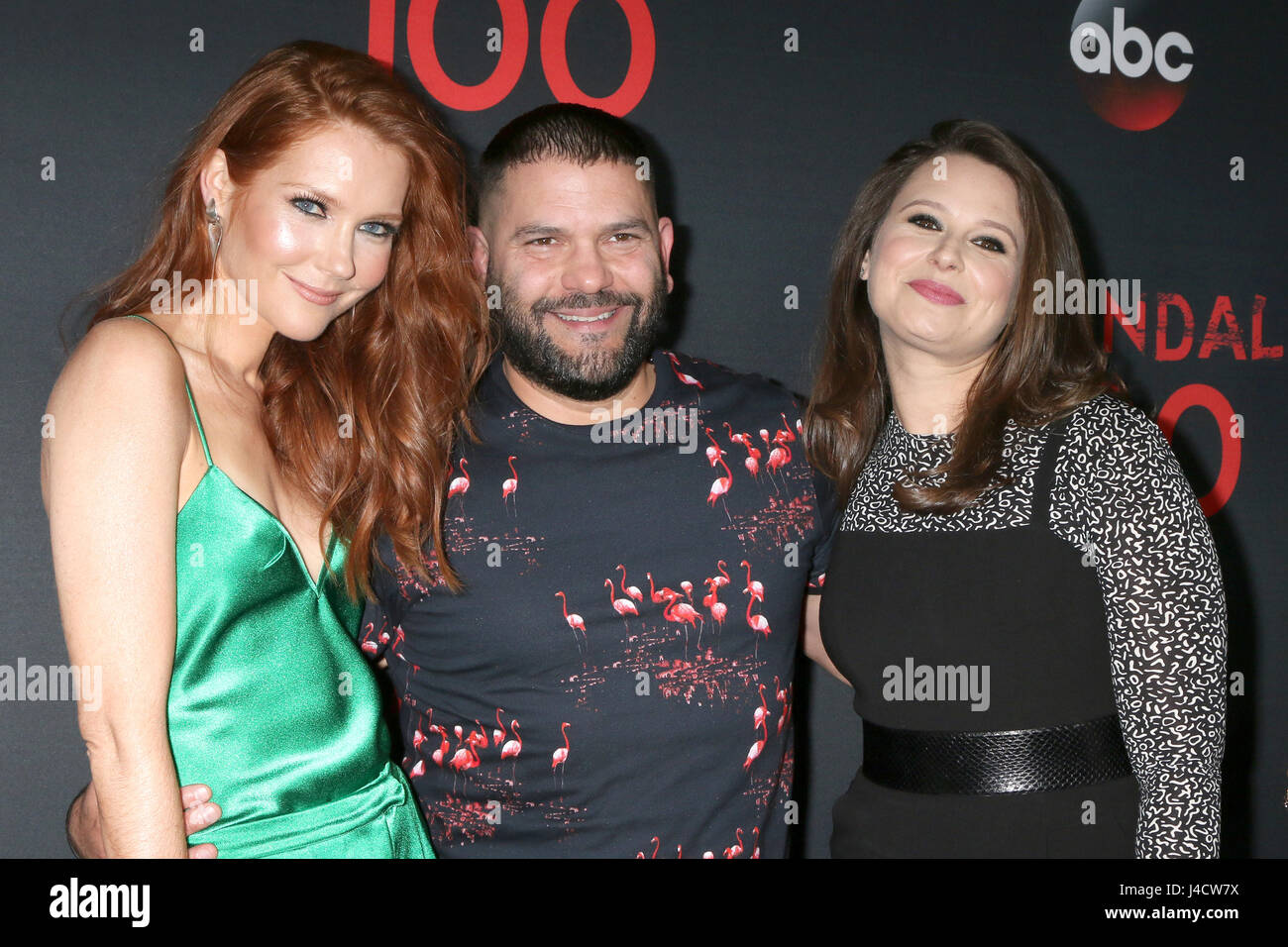 Darby Stanchfield, Guillermo Diaz and Katie Lowes attending ABC's ...