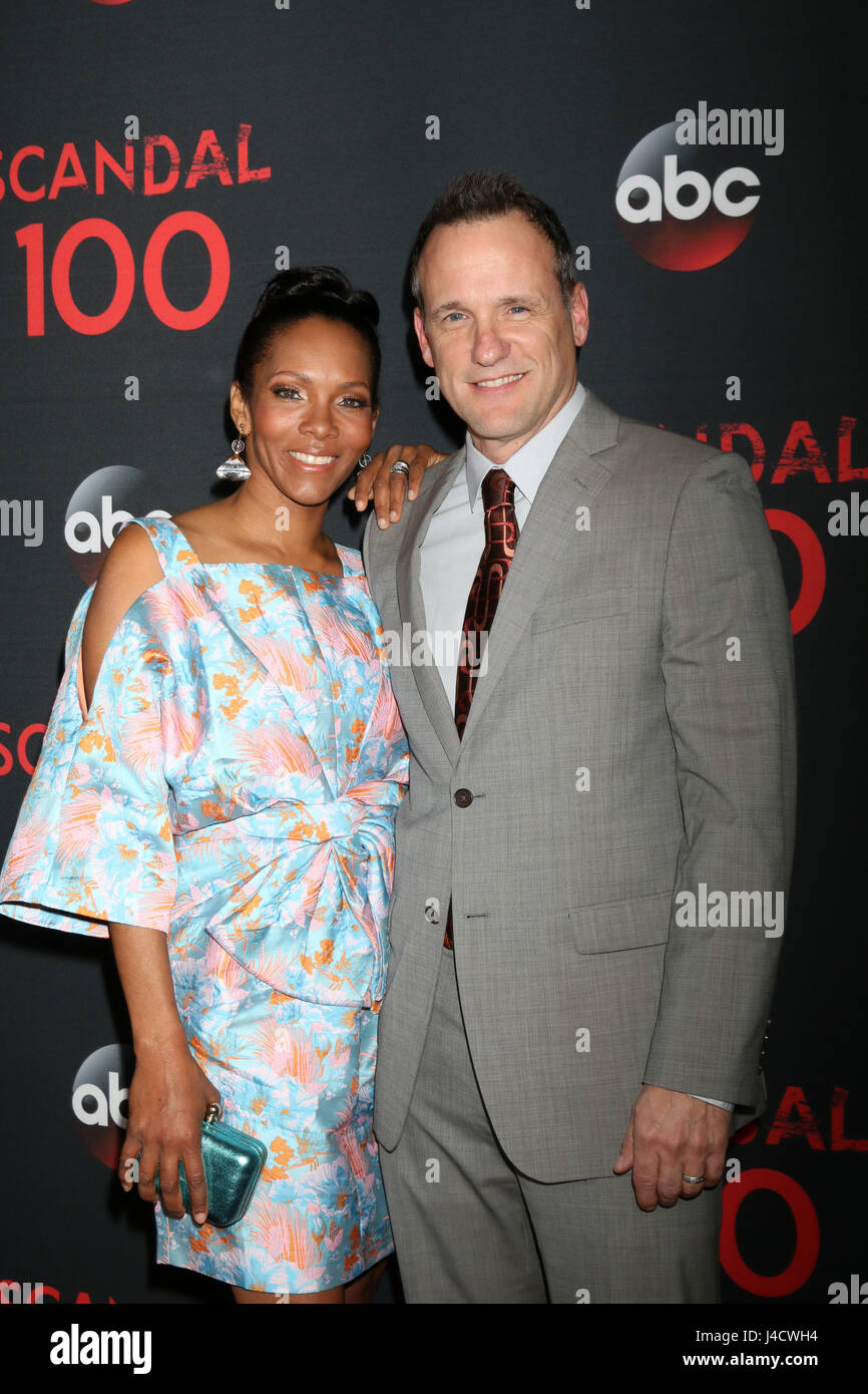 Kira Ame and Tom Verica attending ABC's 'Scandal' 100th episode ...