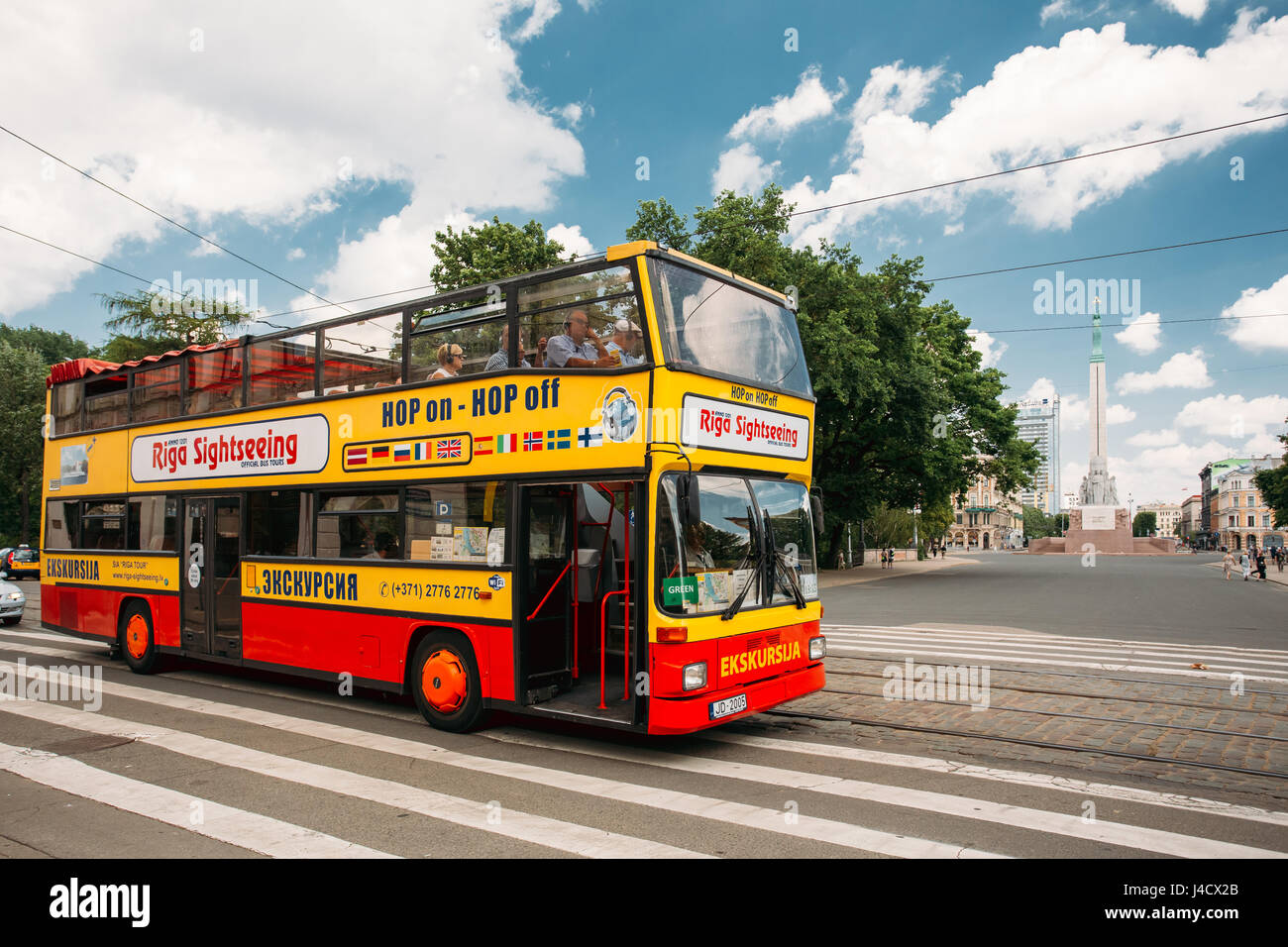 Riga tourist bus hi-res stock photography and images - Alamy