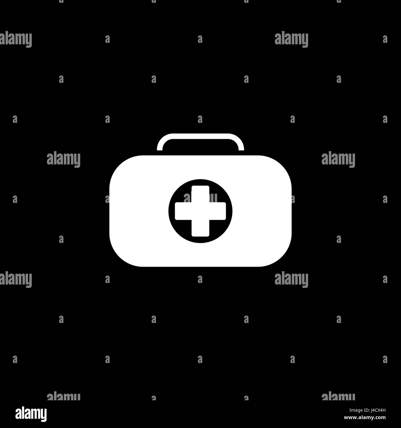 First Aid Kit Symbol and Medical Services Icon. Flat Design Stock ...