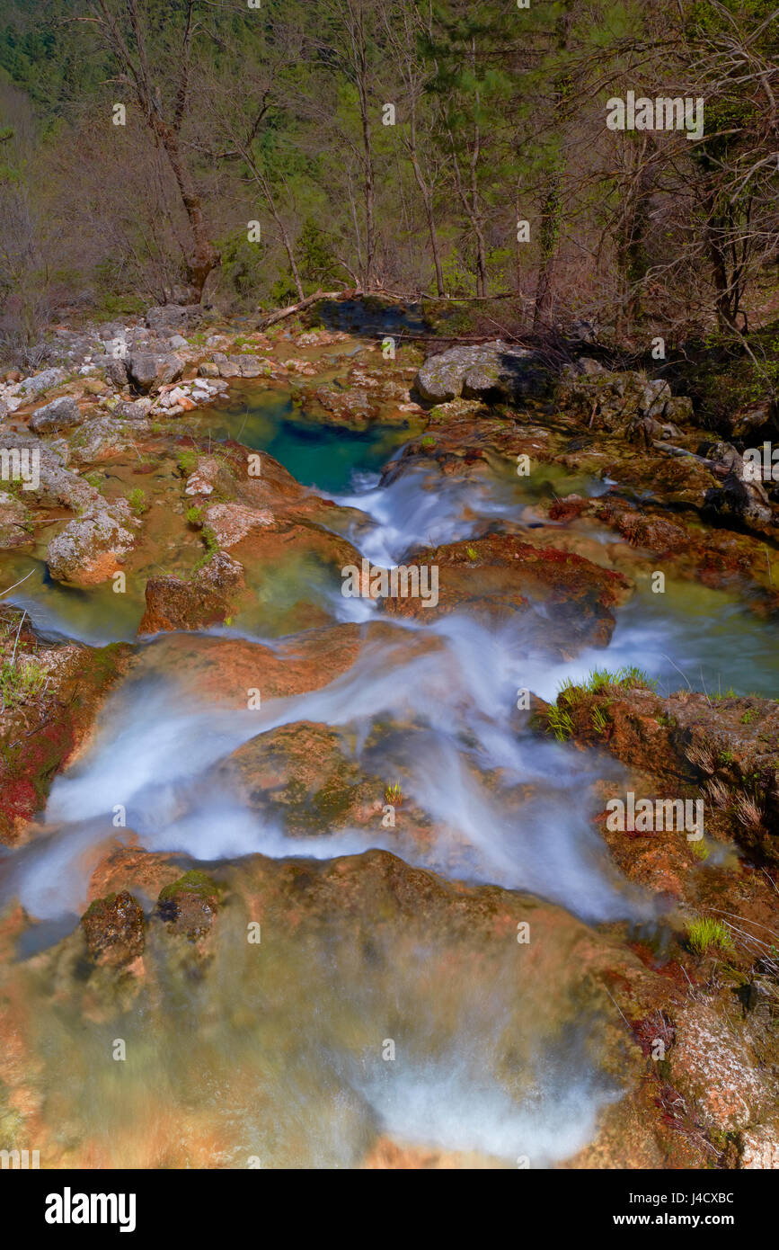Source of Mundo river, Calares del Río Mundo, Riopar, Sierra de Alcaraz ...
