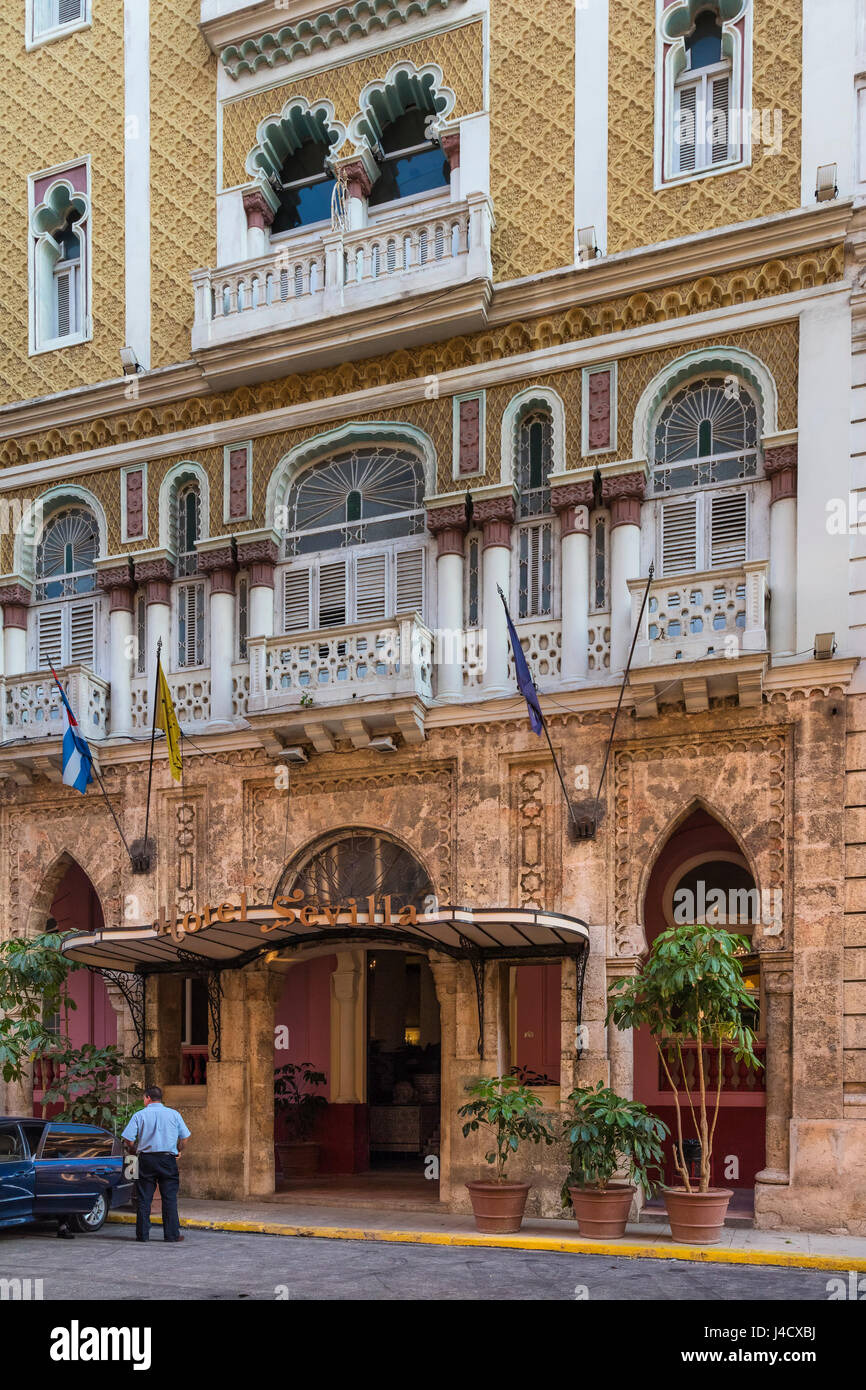 Interior view of Hotel Sevilla in Havana, Cuba Stock Photo - Alamy