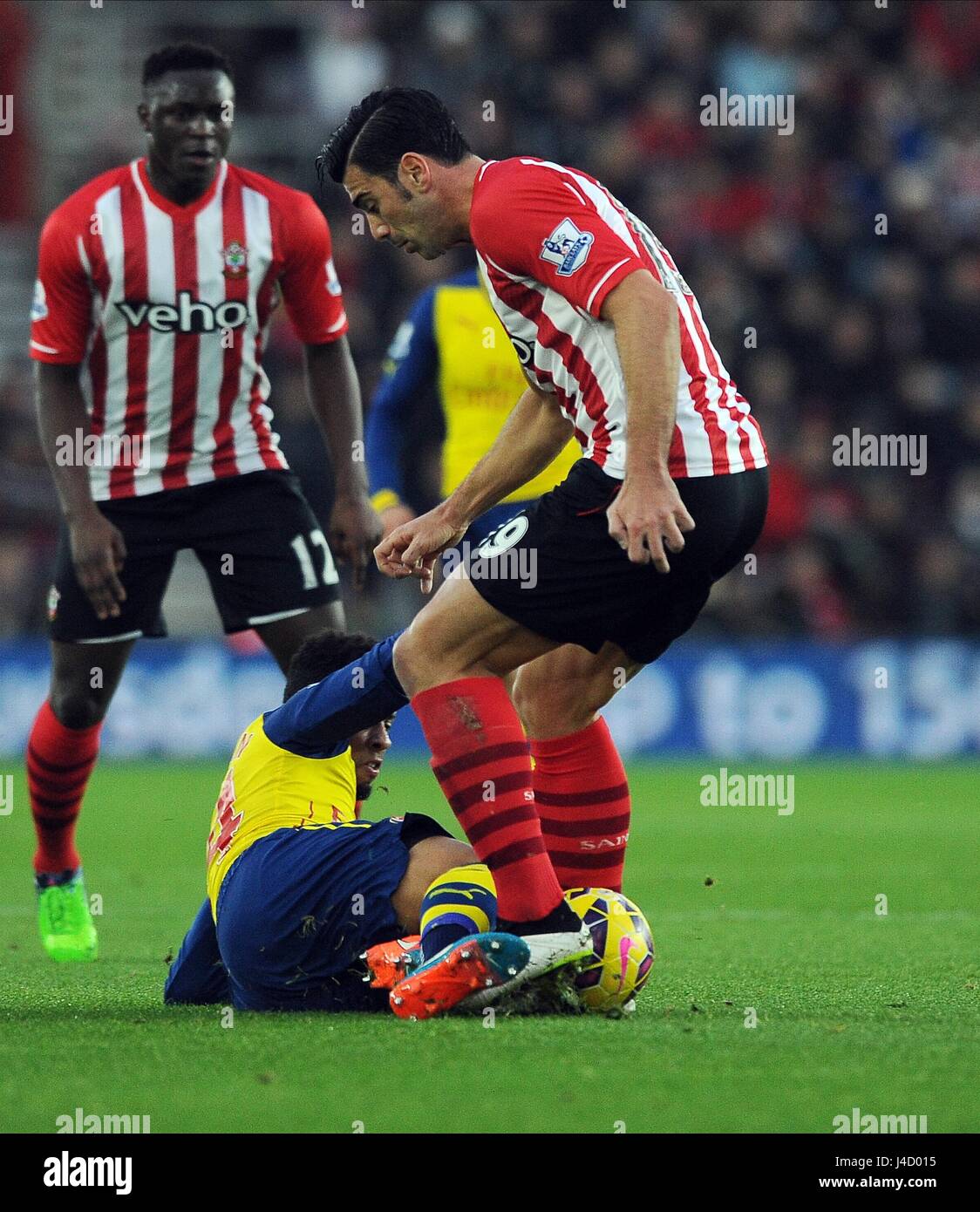 GRAZIANO PELLE OF SOUTHAMPTON SOUTHAMPTON V ARSENAL ST MARY'S STADIUM ...