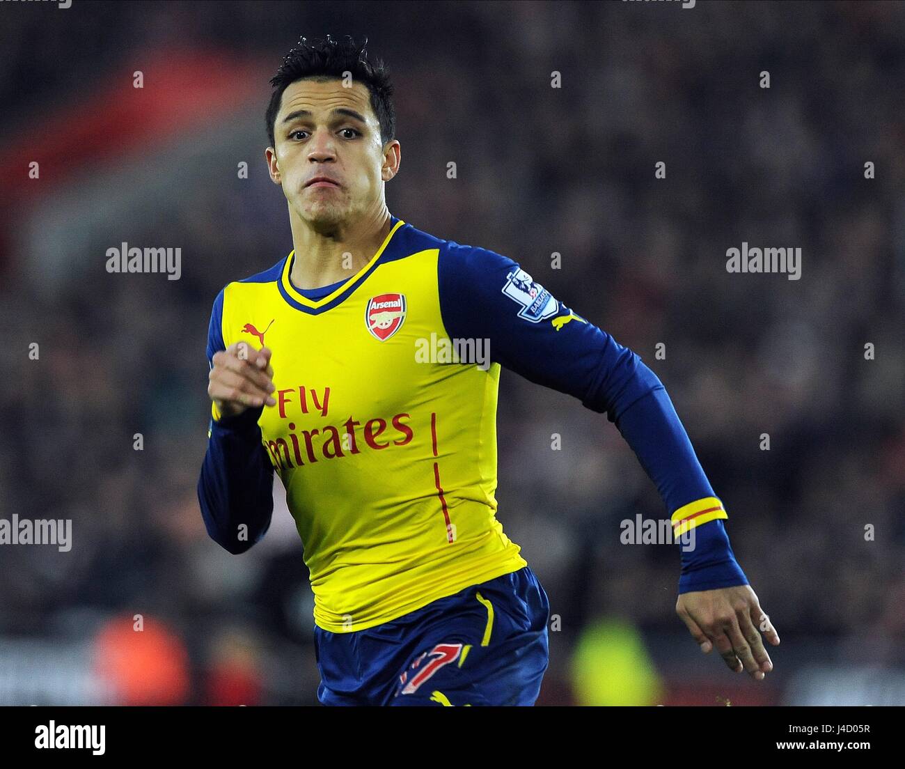 ALEXIS SANCHEZ OF ARSENAL SOUTHAMPTON V ARSENAL ST MARY'S STADIUM ...
