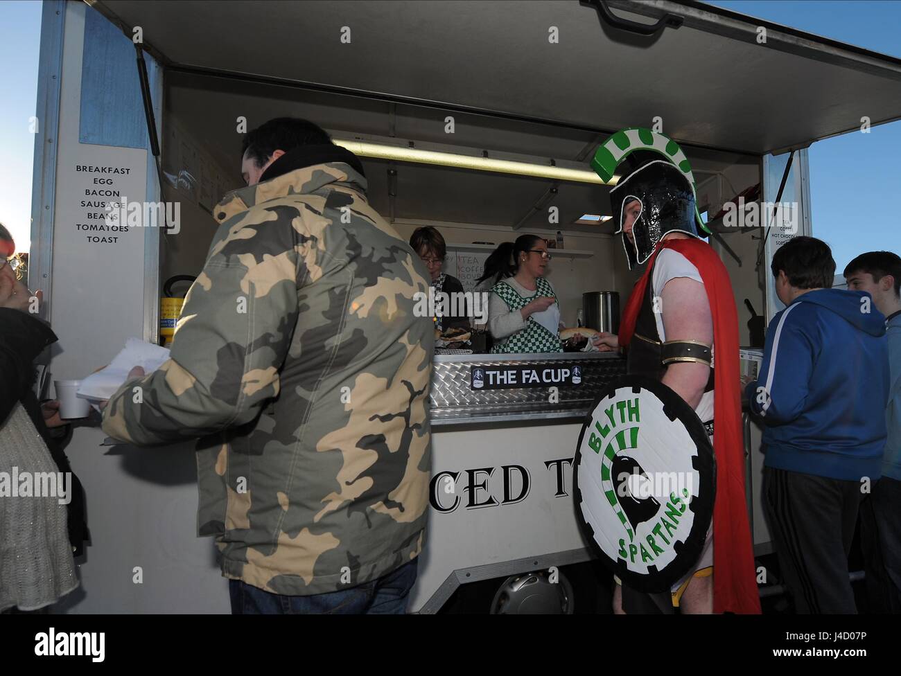 BLYTH SPARTAN AT BURGER VAN BLYTH SPARTANS V BIRMINGHAM CI CROFT PARK ...