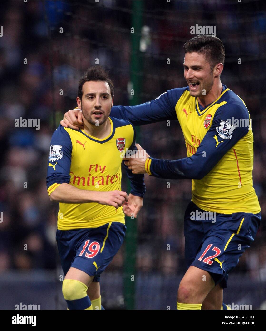 SANTI CAZORLA OLIVIER GIROUD MANCHESTER CITY V MANCHESTER CITY V ARSENAL ETIHAD STADIUM ...