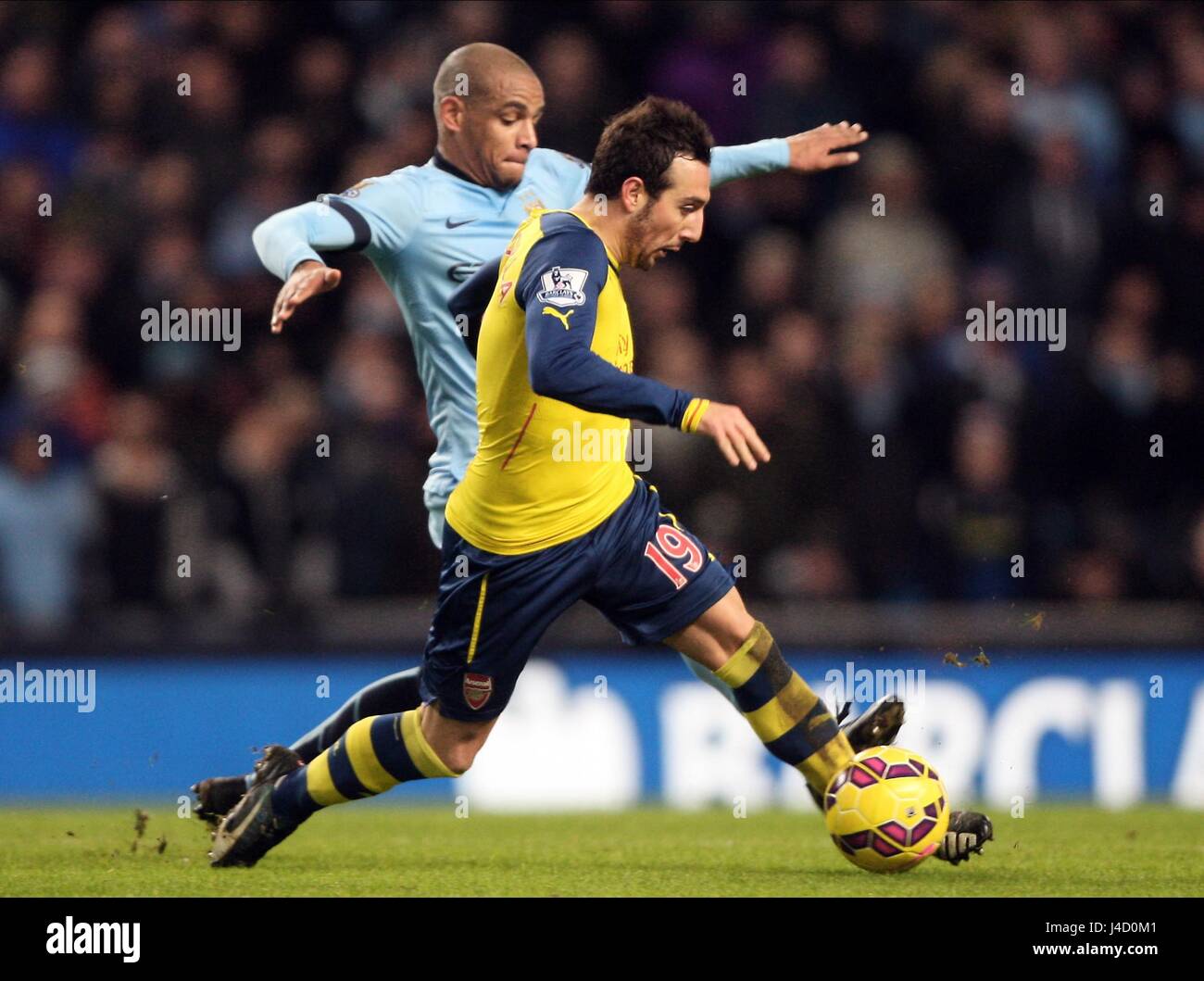 SANTI CAZORLA ARSENAL FC ARSENAL FC ETIHAD STADIUM MANCHESTER ENGLAND ...
