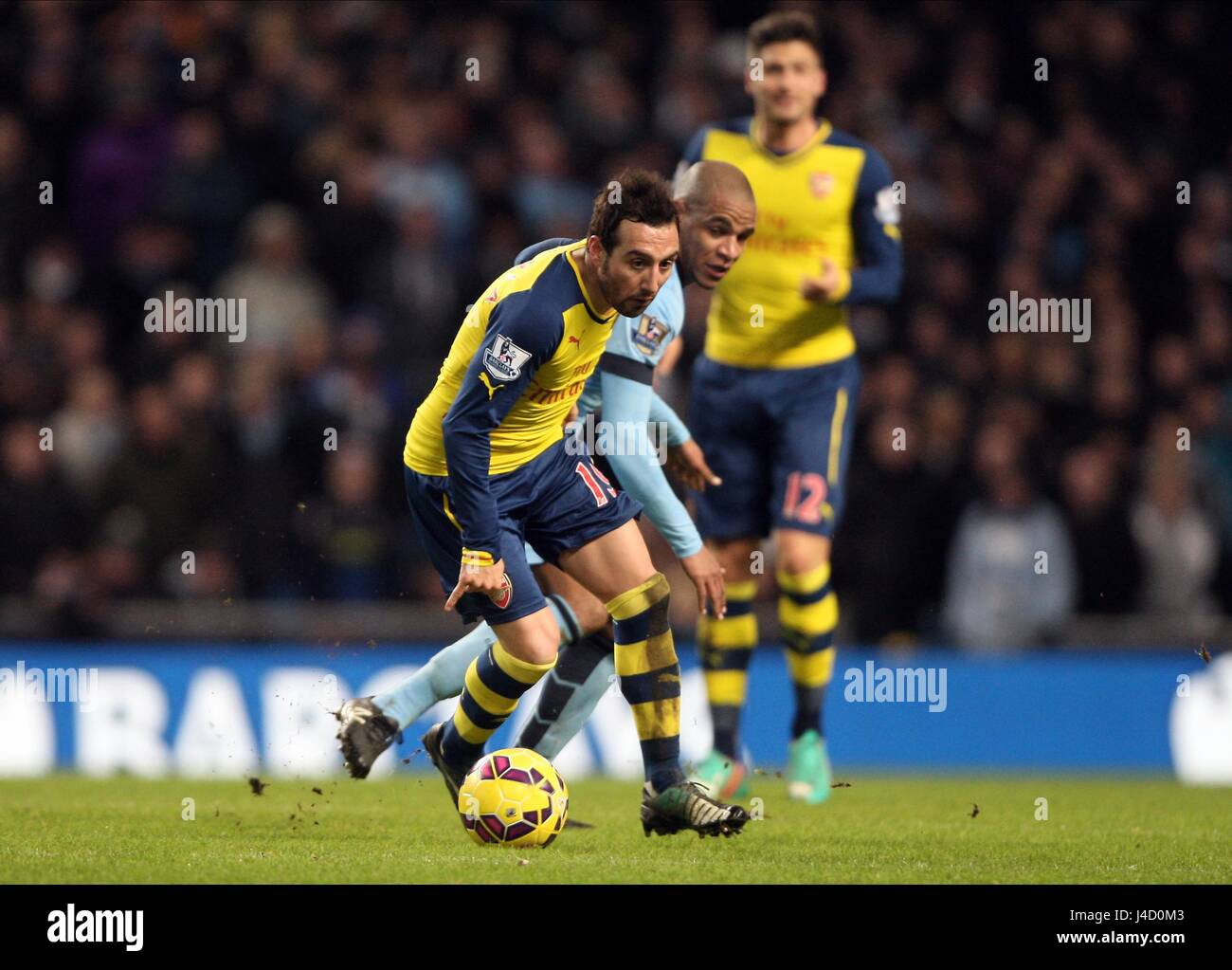SANTI CAZORLA ARSENAL FC ARSENAL FC ETIHAD STADIUM MANCHESTER ENGLAND ...