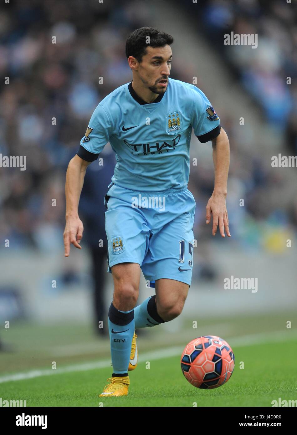 JESUS NAVAS MANCHESTER CITY FC MANCHESTER CITY FC ETIHAD STADIUM ...