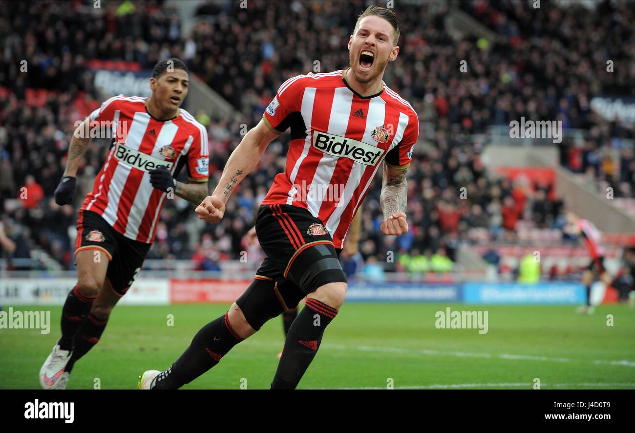 CONNOR WICKHAM CELEBRATES GOAL SUNDERLAND FC V BURNLEY FC STADIUM OF ...