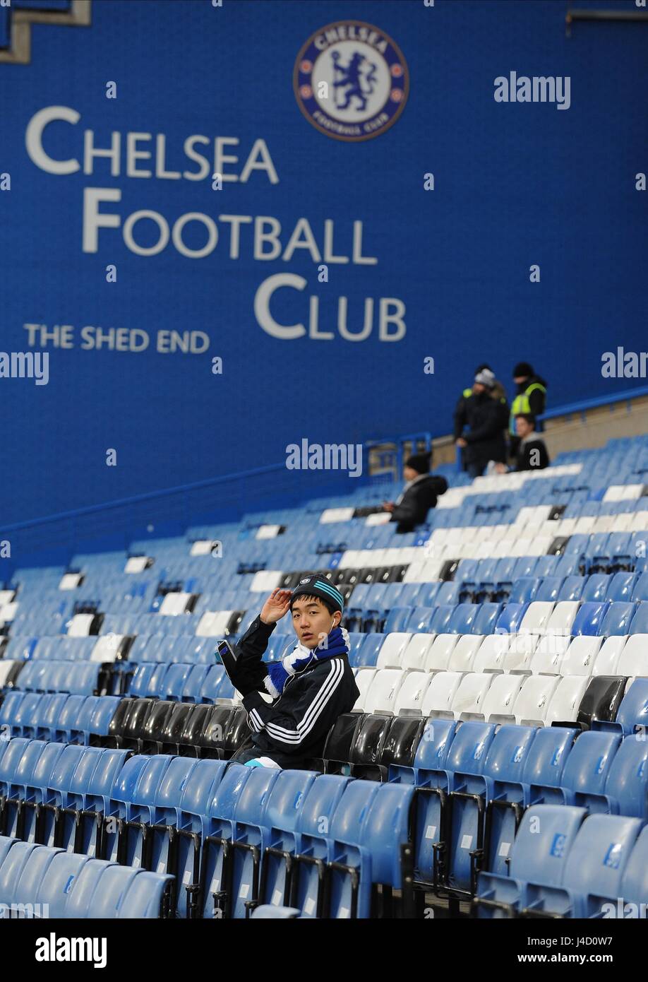 Chelsea fan the premier league match at stamford bridge hi-res stock ...