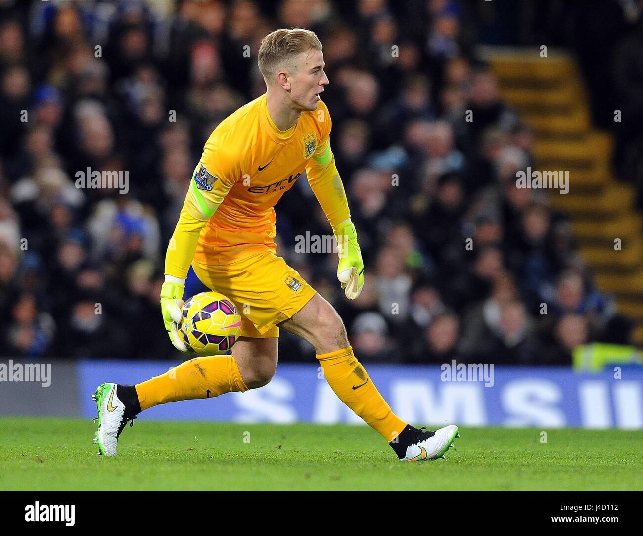 MANCHESTER CITY GOALKEEPER JOE CHELSEA V MANCHESTER CITY STAMFORD ...