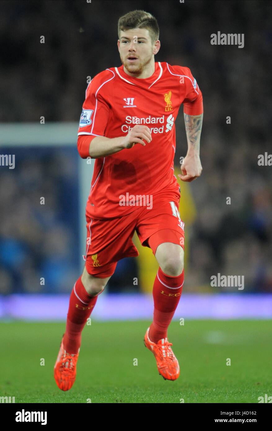 ALBERTO MORENO LIVERPOOL FC LIVERPOOL FC GOODISON PARK EVERTON ENGLAND ...