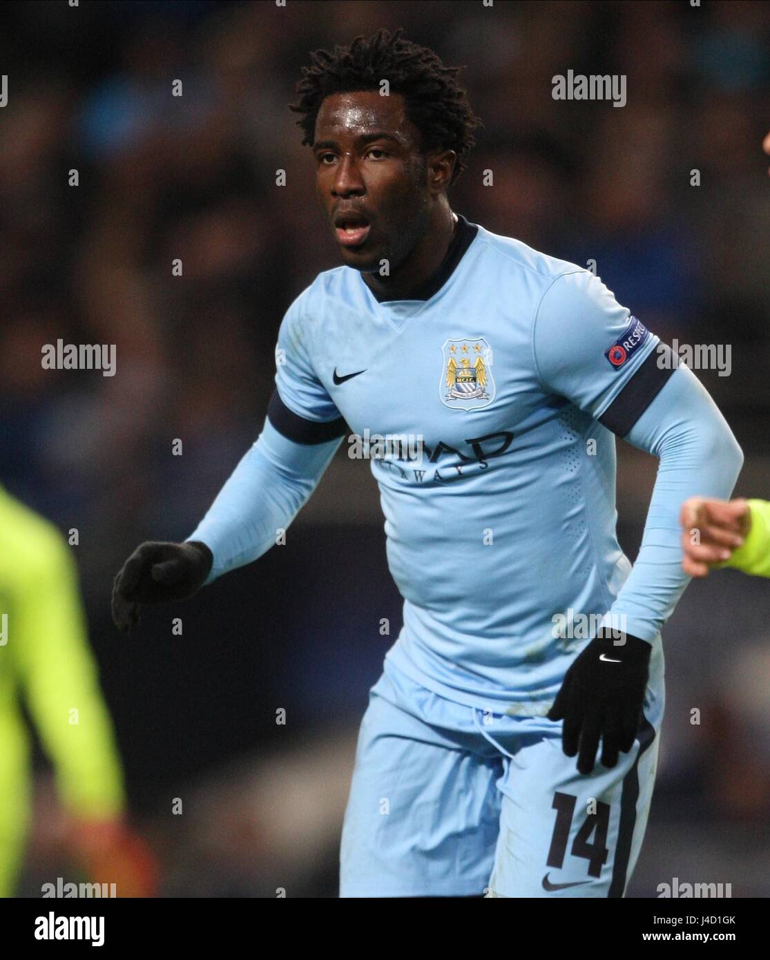 WILFRIED BONY MANCHESTER CITY FC MANCHESTER CITY FC ETIHAD STADIUM ...