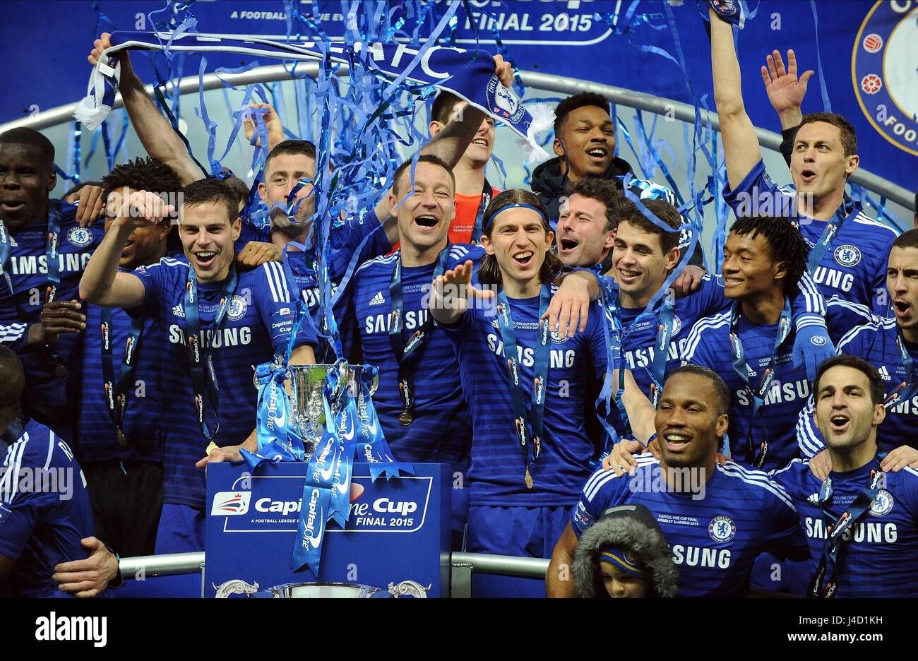 JOHN TERRY OF CHELSEA AND THE CHELSEA V TOTTENHAM HOTSPUR WEMBLEY ...