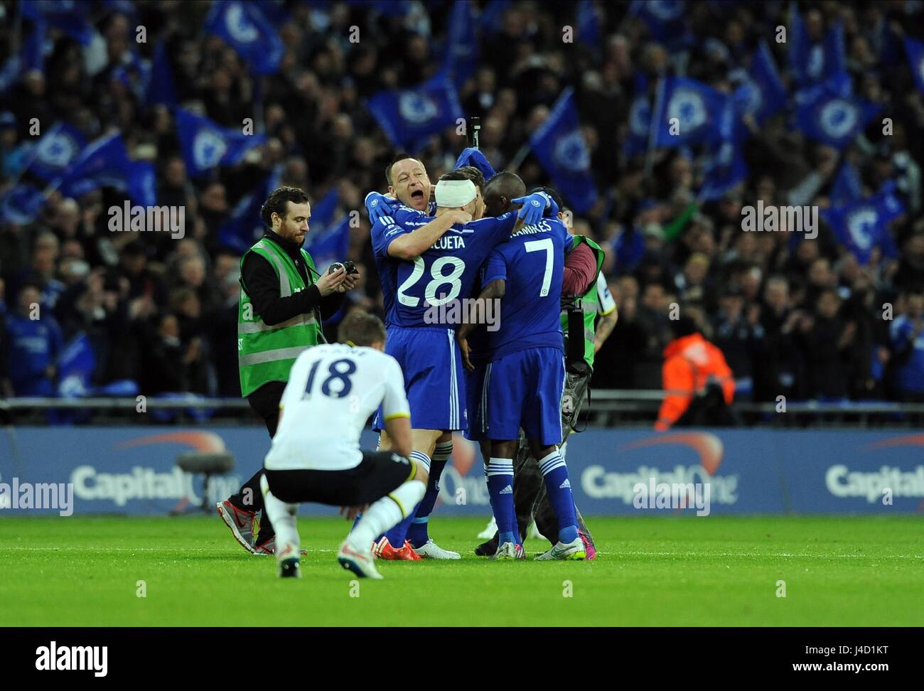 JOHN TERRY OF CHELSEA AND THE CHELSEA V TOTTENHAM HOTSPUR WEMBLEY ...