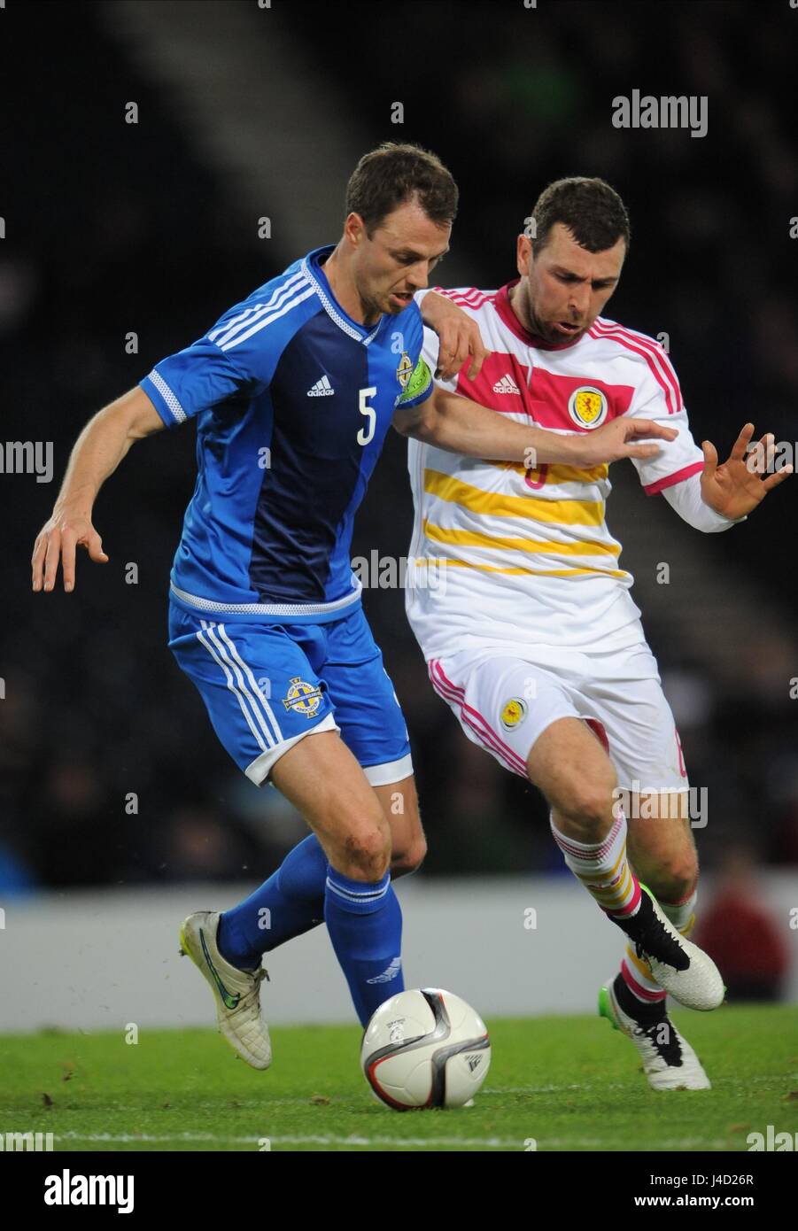 JONNY EVANS & JAMES MCARTHUR SCOTLAND V NORTHERN IRELAND HAMPDEN PARK ...