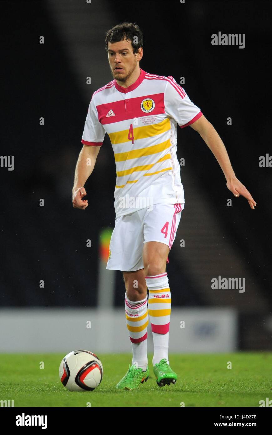 GORDON GREER SCOTLAND HAMPDEN PARK GLASGOW SCOTLAND 25 March 2015 Stock ...