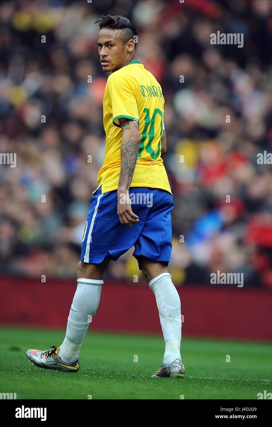 NEYMAR OF BRAZIL BRAZIL V CHILE EMIRATES STADIUM LONDON ENGLAND 29 ...