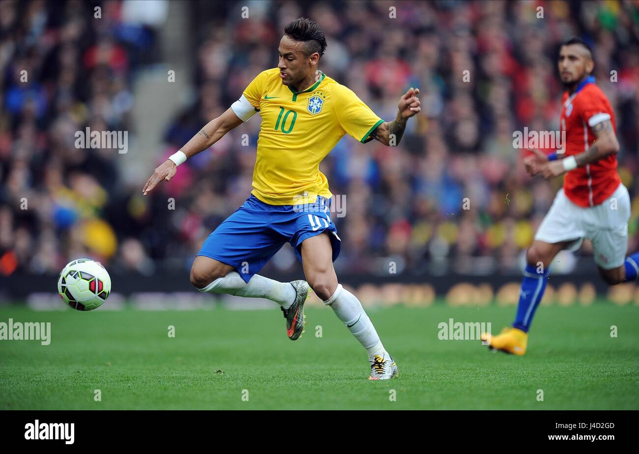 NEYMAR OF BRAZIL BRAZIL V CHILE EMIRATES STADIUM LONDON ENGLAND 29 ...