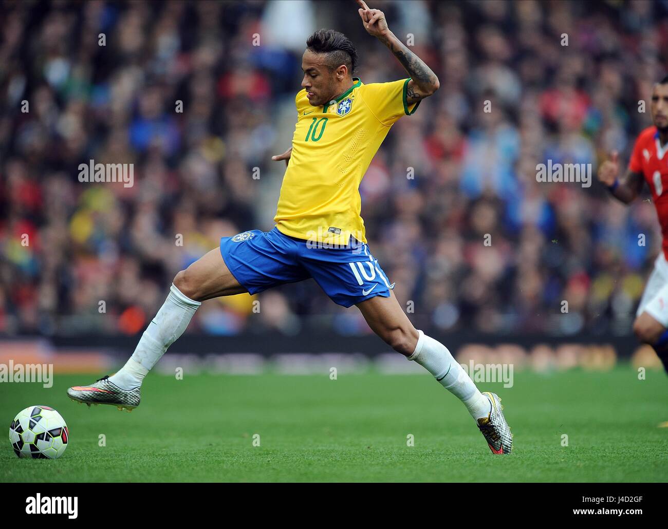 NEYMAR OF BRAZIL BRAZIL V CHILE EMIRATES STADIUM LONDON ENGLAND 29 ...