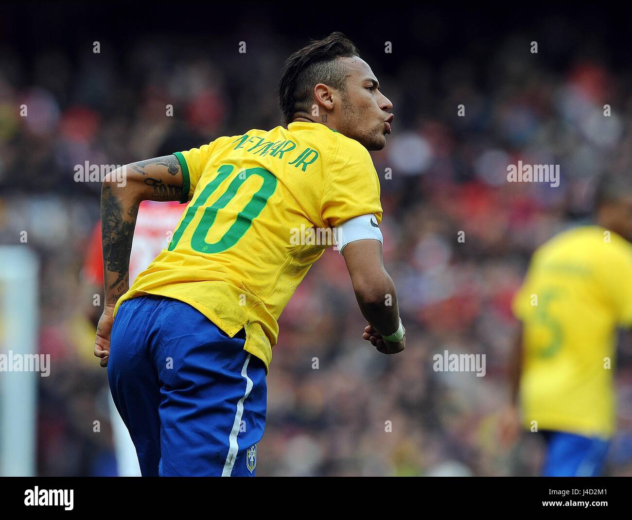 NEYMAR OF BRAZIL BRAZIL V CHILE EMIRATES STADIUM LONDON ENGLAND 29 ...