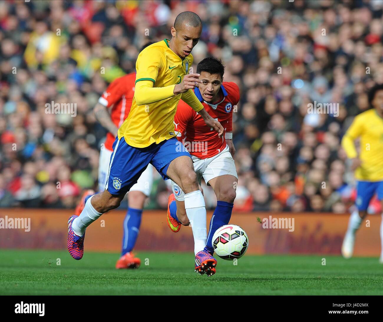 MIRANDA OF BRAZIL BRAZIL V CHILE EMIRATES STADIUM LONDON ENGLAND 29 ...
