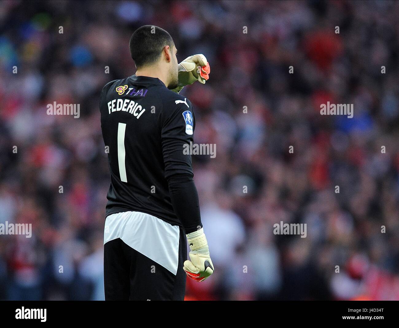 A DEJECTED READING GOALKEEPER READING V ARSENAL WEMBLEY STADIUM LONDON ...