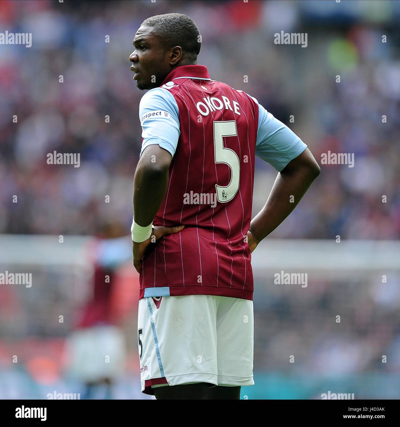 JORES OKORE OF ASTON VILLA ASTON VILLA V LIVERPOOL WEMBLEY STADIUM ...