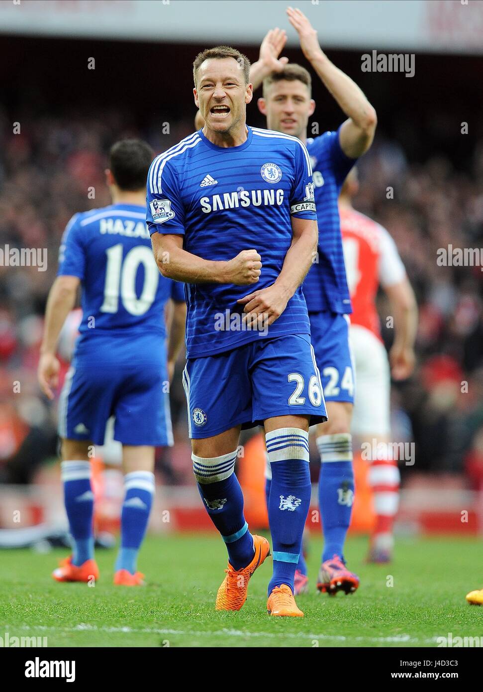JOHN TERRY OF CHELSEA CELEBRAT ARSENAL V CHELSEA EMIRATES STADIUM ...