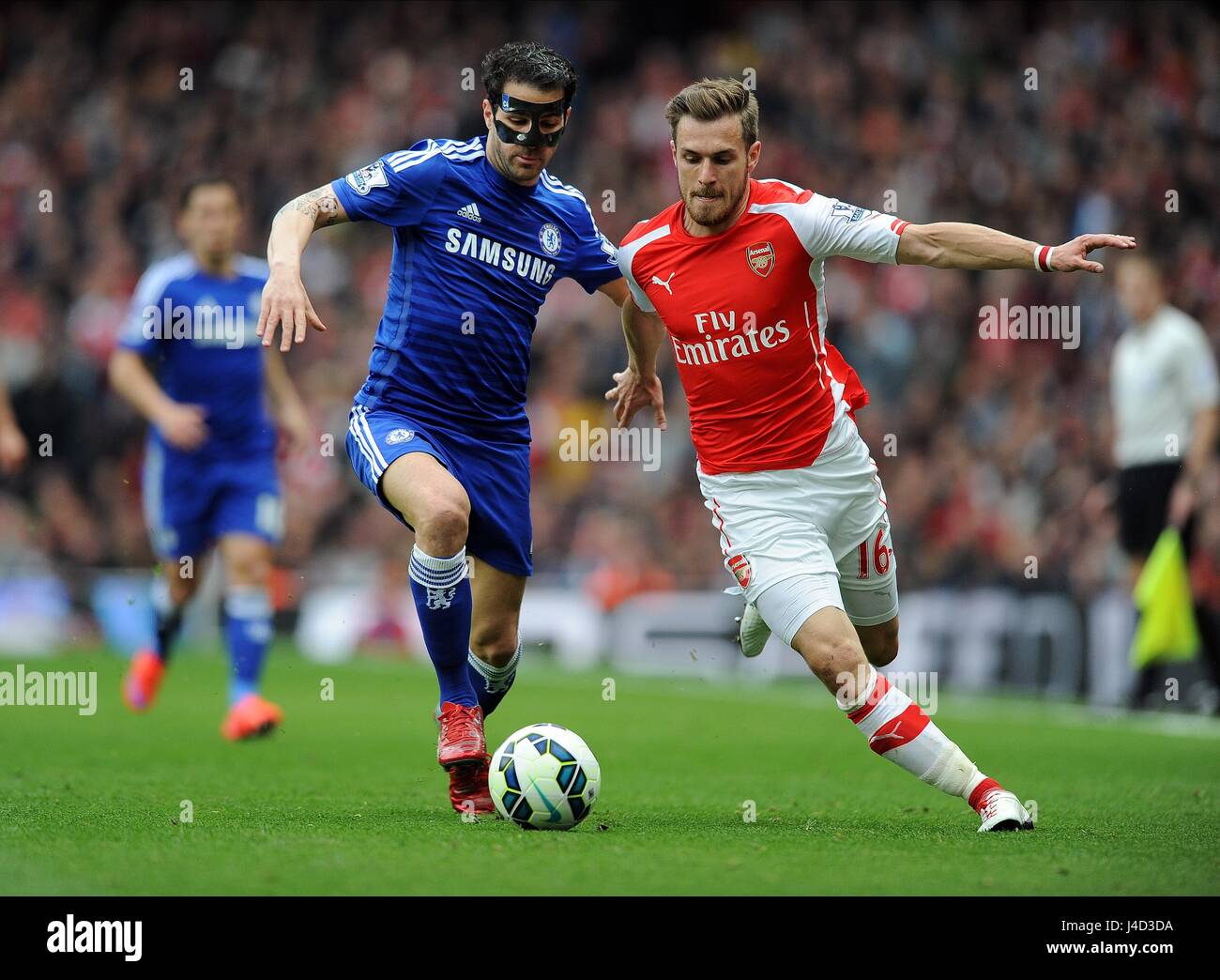 AARON RAMSEY OF ARSENAL IS CHA ARSENAL V CHELSEA EMIRATES STADIUM ...