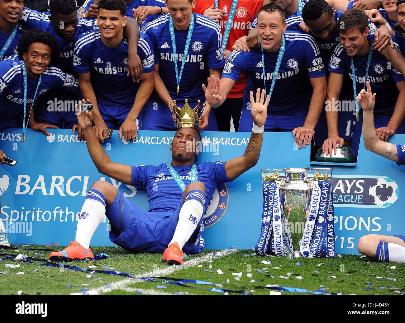 DIDIER DROGBA OF CHELSEA CELEB CHELSEA PREMIER LEAGUE CHAMPIO STAMFORD ...