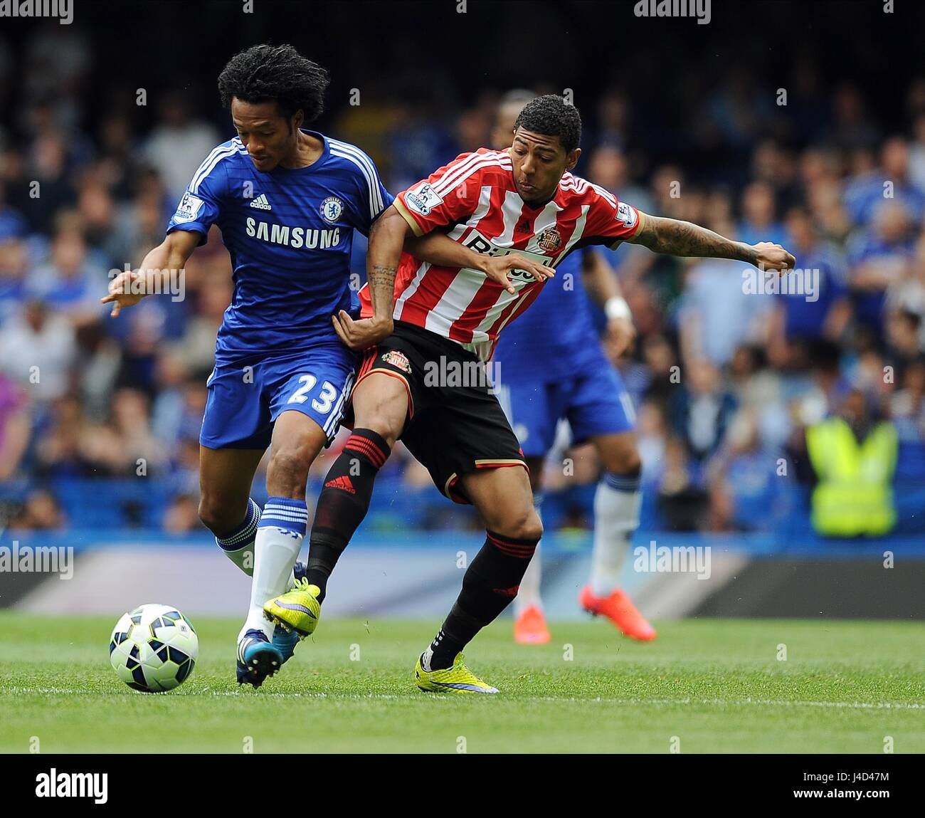 JUAN CUADRADO OF CHELSEA IS CH CHELSEA V SUNDERLAND STAMFORD BRIDGE ...