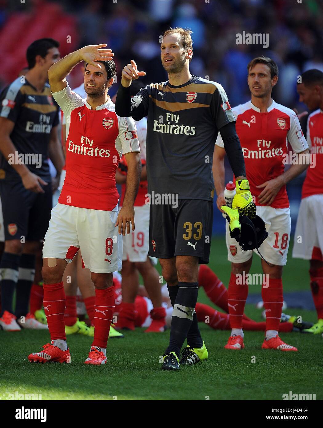 ARSENAL GOALKEEPER PETR CECH A ARSENAL V CHELSEA WEMBLEY STADIUM LONDON ...