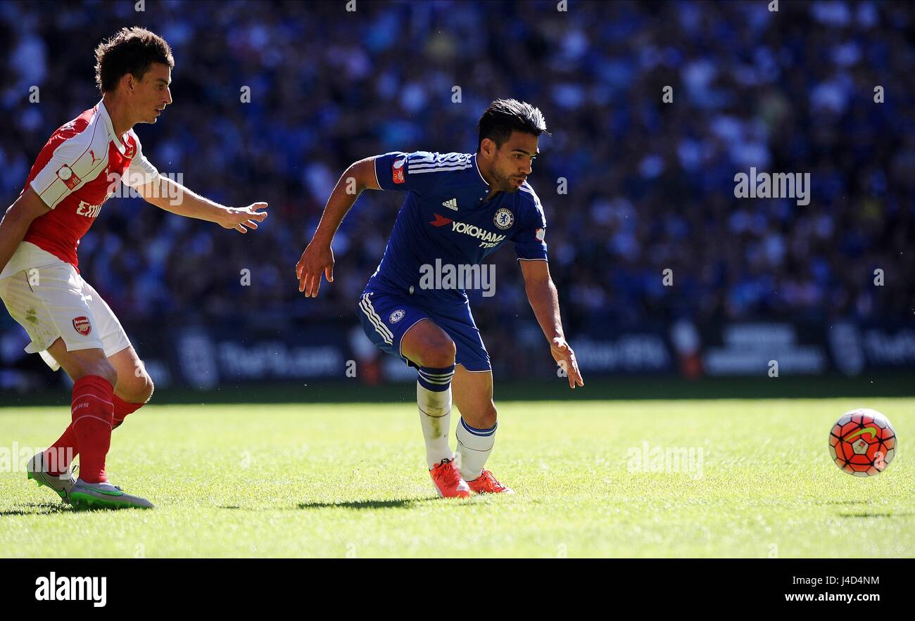 RADAMEL FALCAO OF CHELSEA IS C ARSENAL V CHELSEA WEMBLEY STADIUM LONDON ...